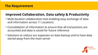 Webinar - Sharada Industries' Success Story with Vaultastic | PDF