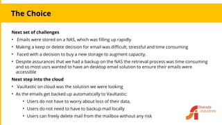 Webinar - Sharada Industries' Success Story with Vaultastic | PDF