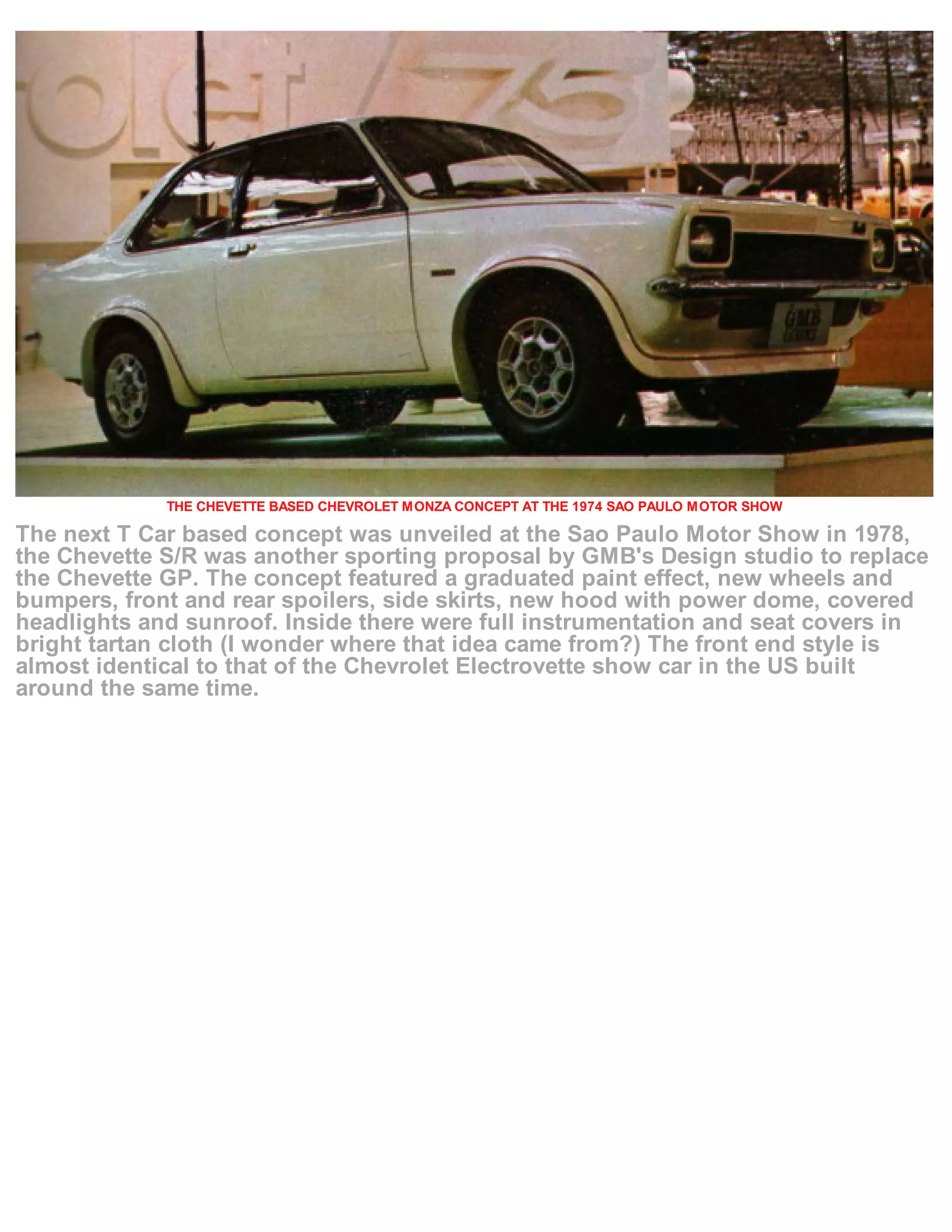 Vauxhall t car aka chevrolet chevette brazil | PDF