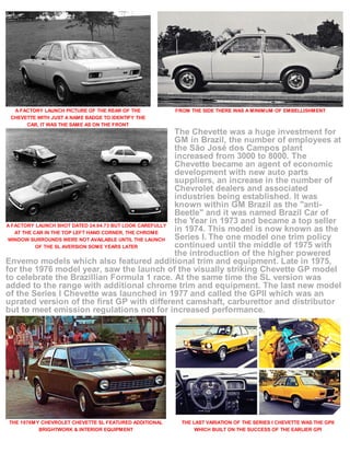 Vauxhall t car aka chevrolet chevette brazil | PDF