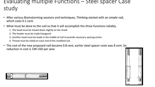 Value Analysis And Value Engineering Function And Evaluation Of Function 9803