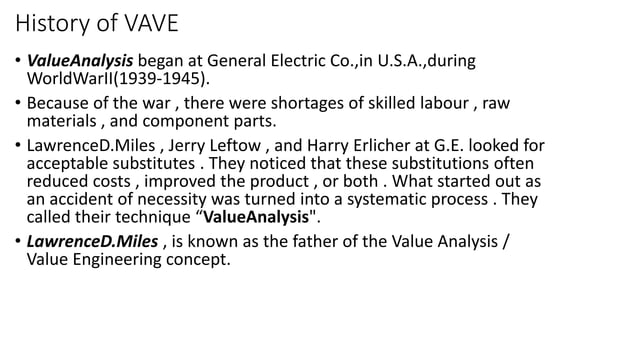 Value Analysis and Value Engineering -Function & Evaluation of Function ...