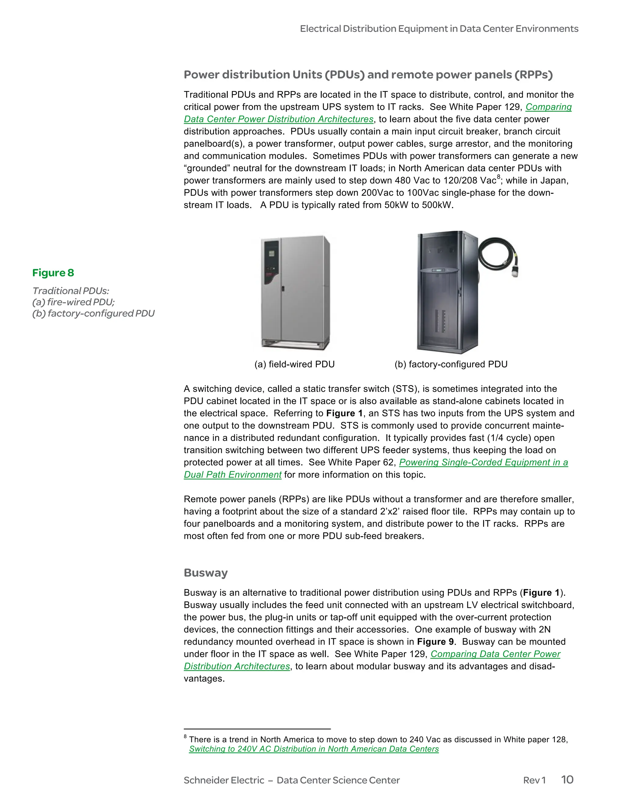 Electrical Distribution Equipment in Data Center Environments | PDF