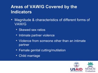 Violence Against Women and Girls: A Compendium of Monitoring and ...