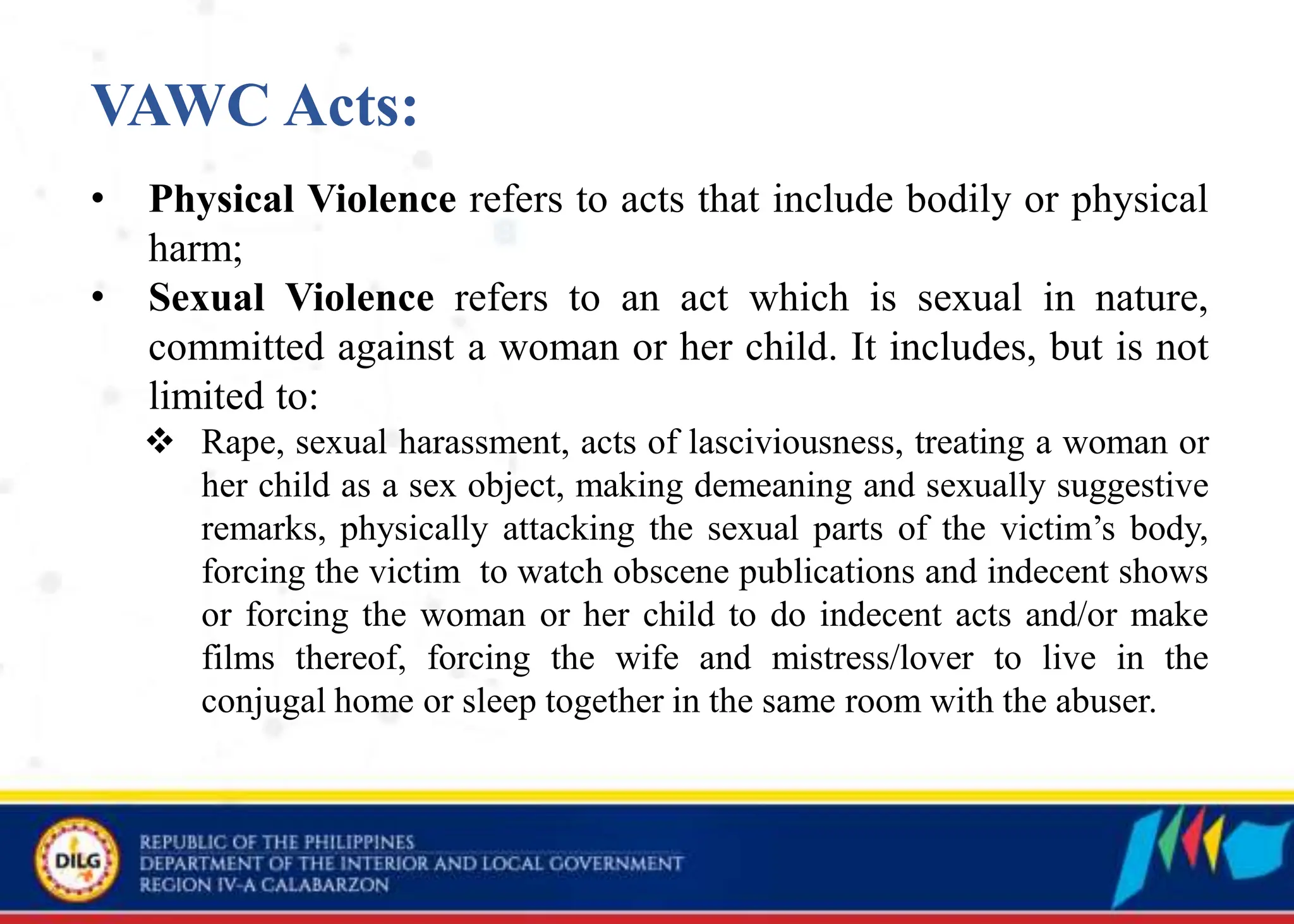 VAWC-RA-9262 Anti Violence Against Women and THeir Children | PPTX | Debated Sensitive Social ...