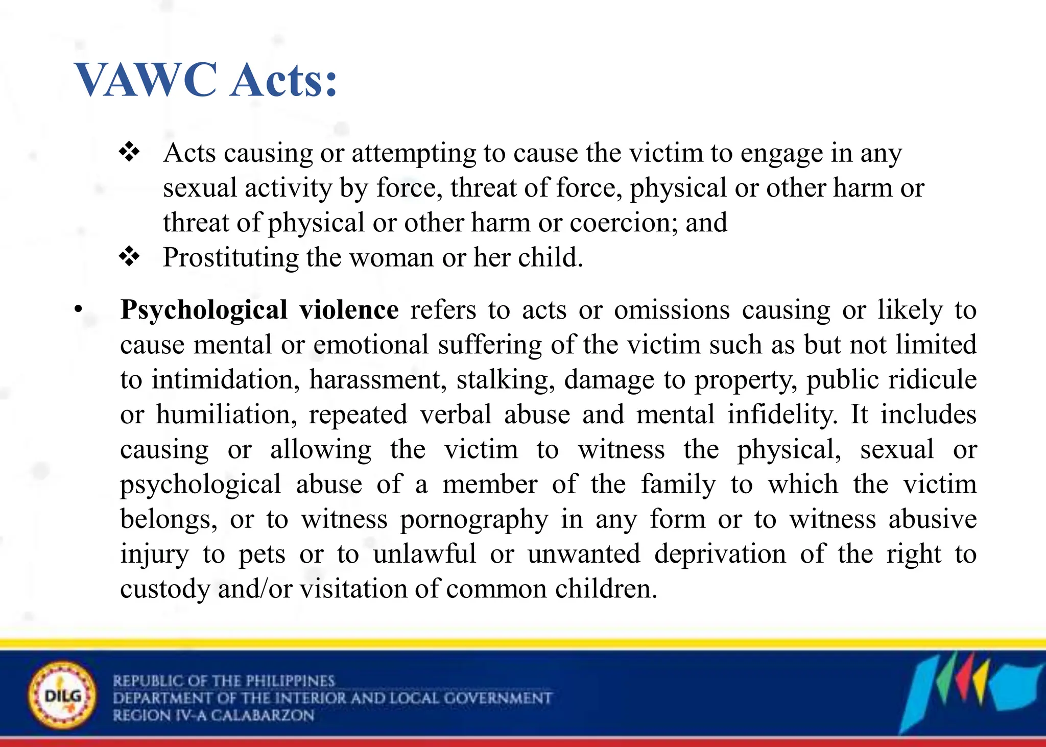 VAWC-RA-9262 Anti Violence Against Women and THeir Children | PPTX | Debated Sensitive Social ...