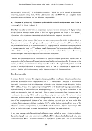 Violence Against Women (VAW) in Ghana: Interventions by NGOs | PDF