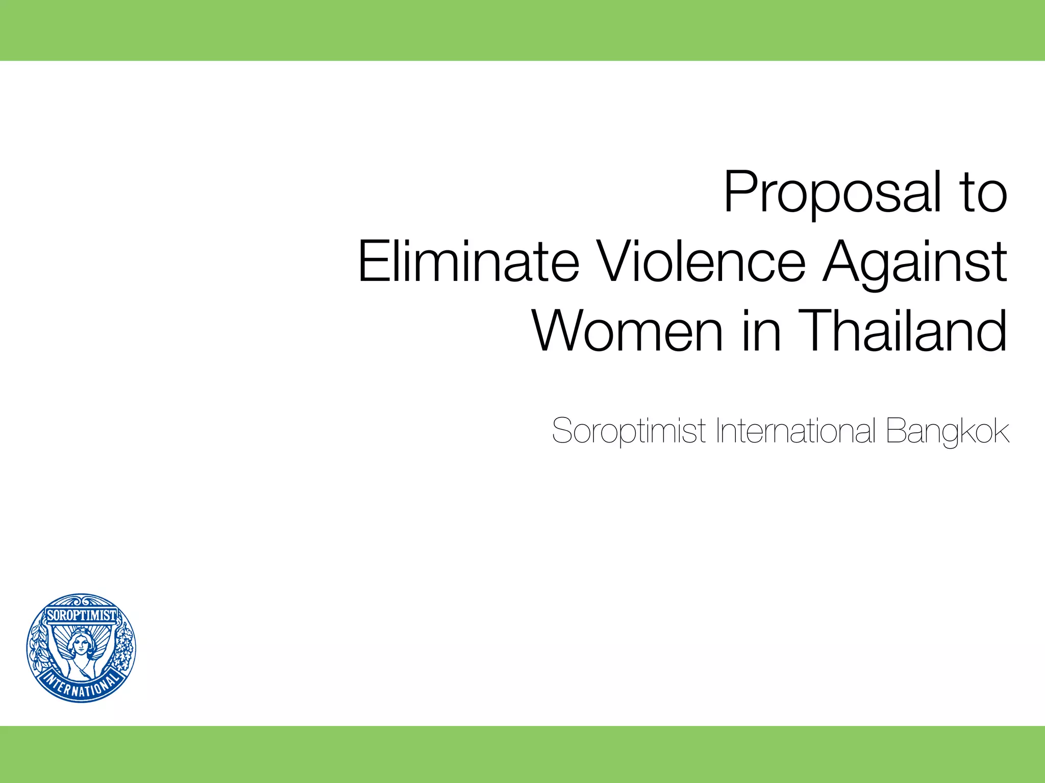 VAW Awareness Campaign Pitch | PPT