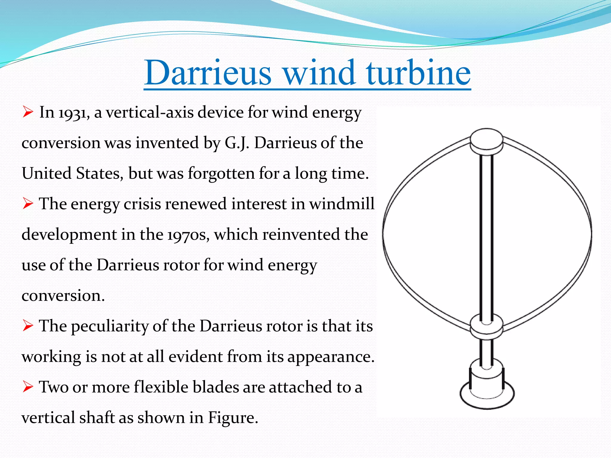 Vertical axis wind turbine | PPTX