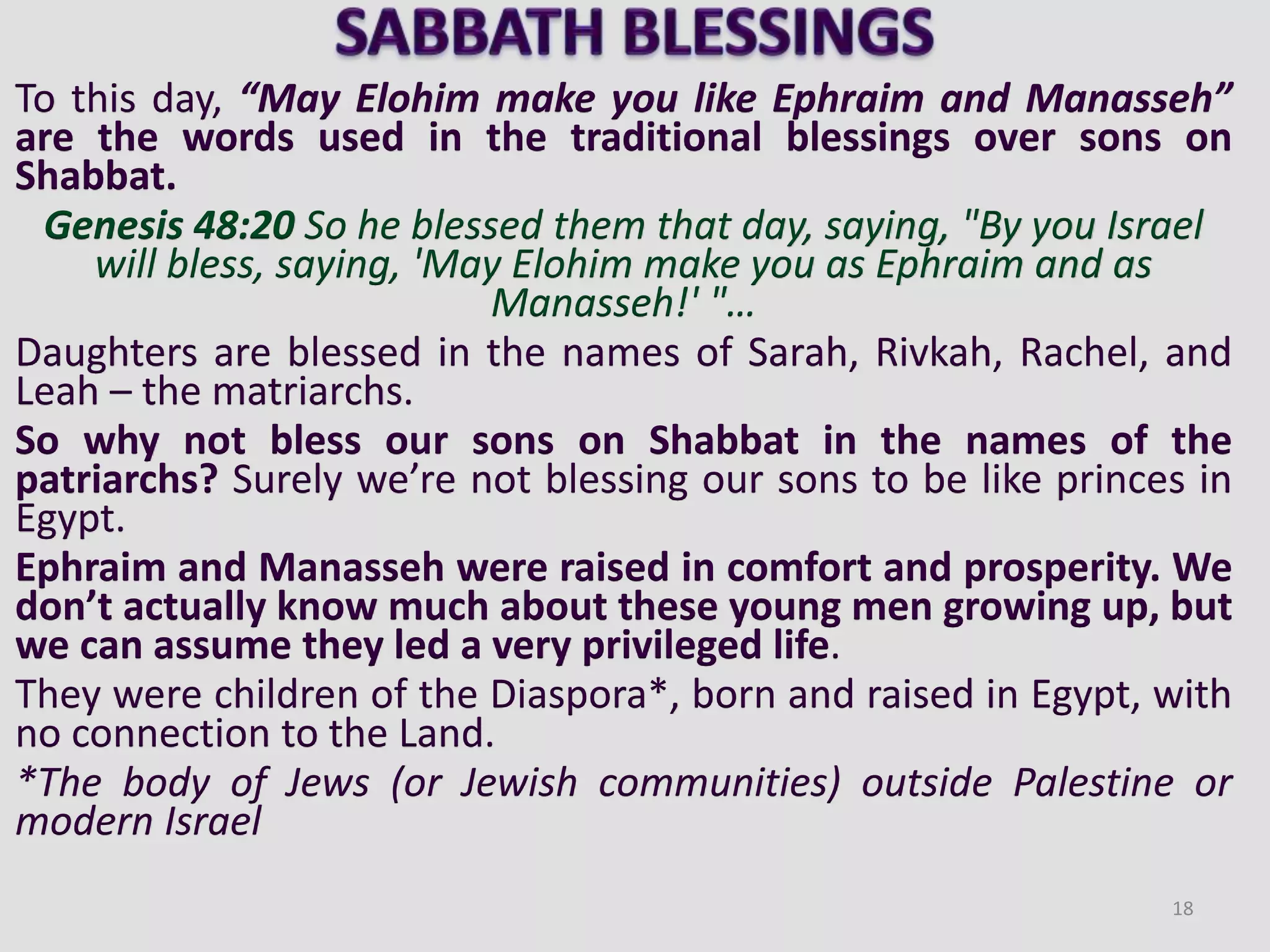 Vayechi Blessings, Curse, Twelve Tribes of Israel, Grafted In | PPTX