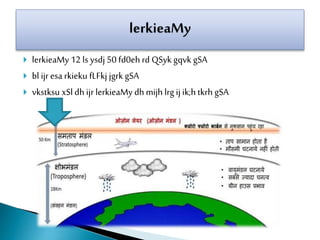 Vayumandal hindi/atmosphere of the Earth | PPTX