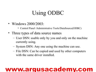 VISUAL BASIC .net data accesss vii | PPS | Databases | Computer Software and Applications