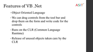 Learn VB.NET at ASIT | PPT