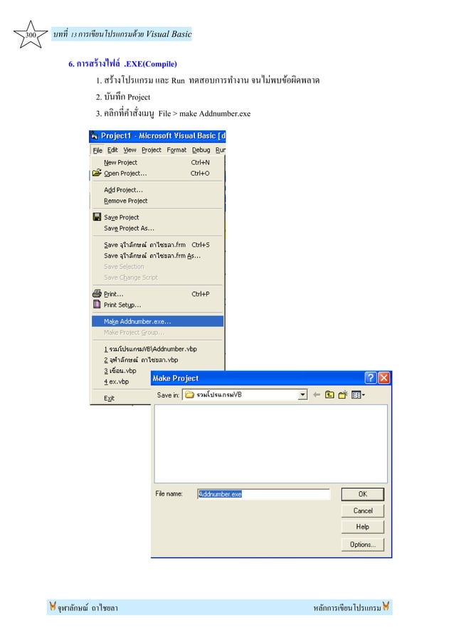 การเขียนโปรแกรมด้วย Visual basic | PDF
