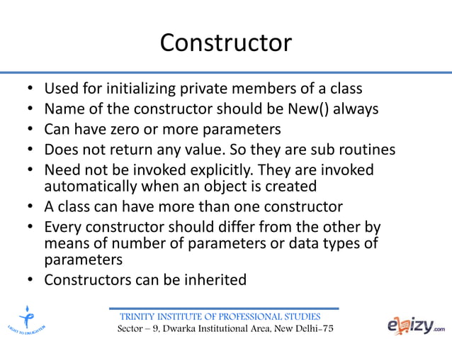 Object Oriented Programming Concepts Ppt