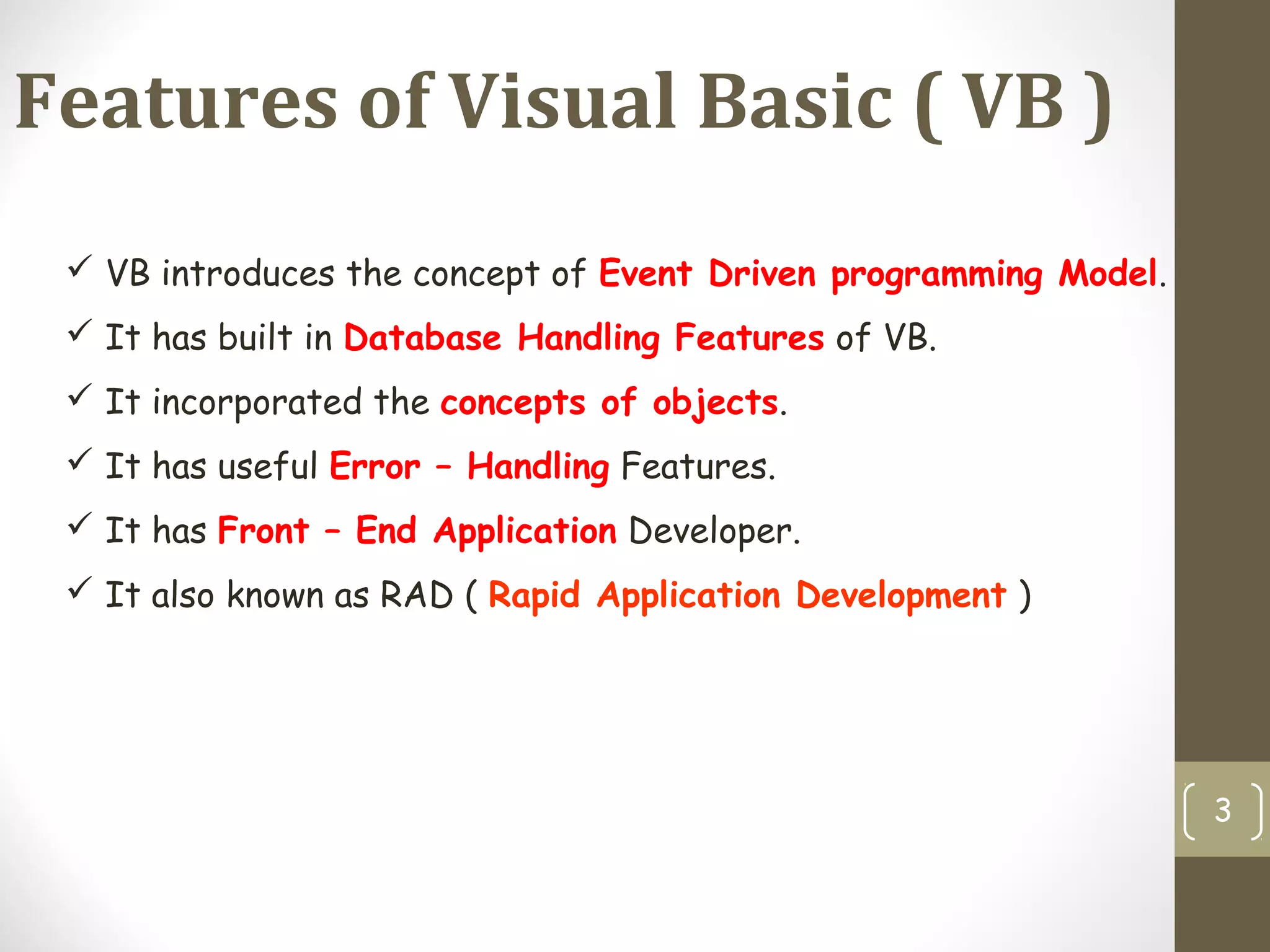 Visual basic | PPT