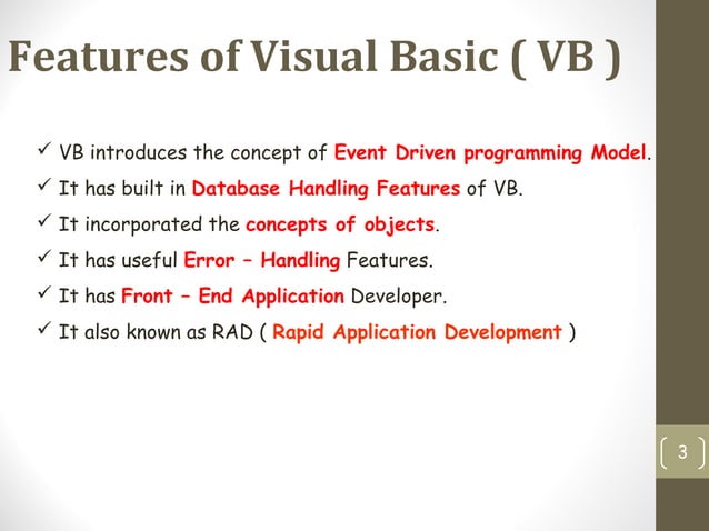 Visual basic | PPT
