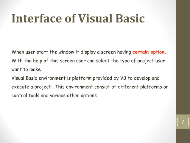 Visual basic | PPT