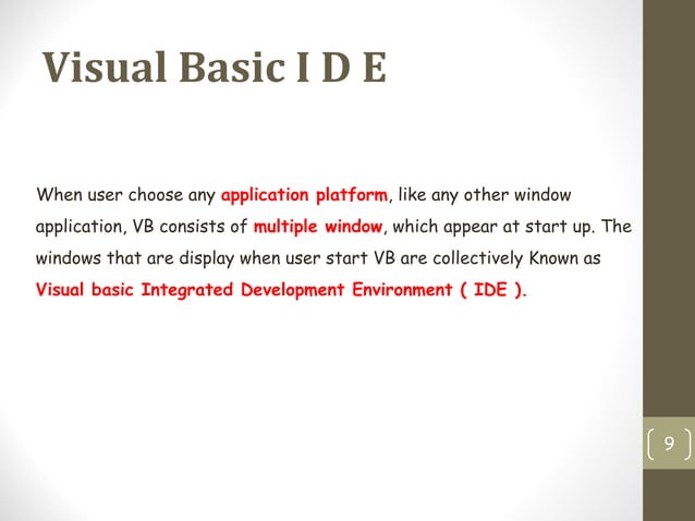 Visual basic | PPT