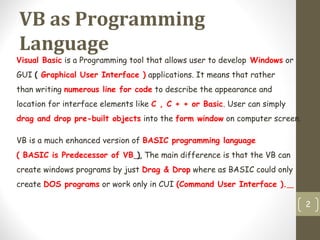 Visual basic | PPT