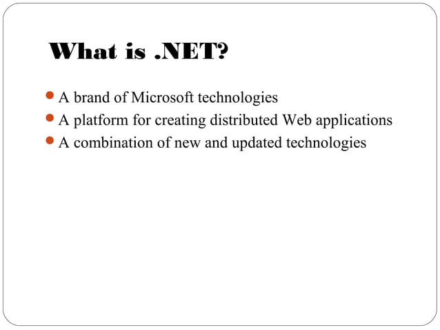 Introduction to VB.net