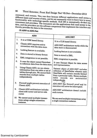 Syllabus Front End Design Tool VB.NET | BCA-205 | PDF