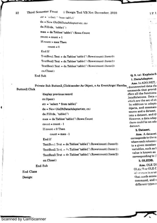 Syllabus Front End Design Tool VB.NET | BCA-205 | PDF