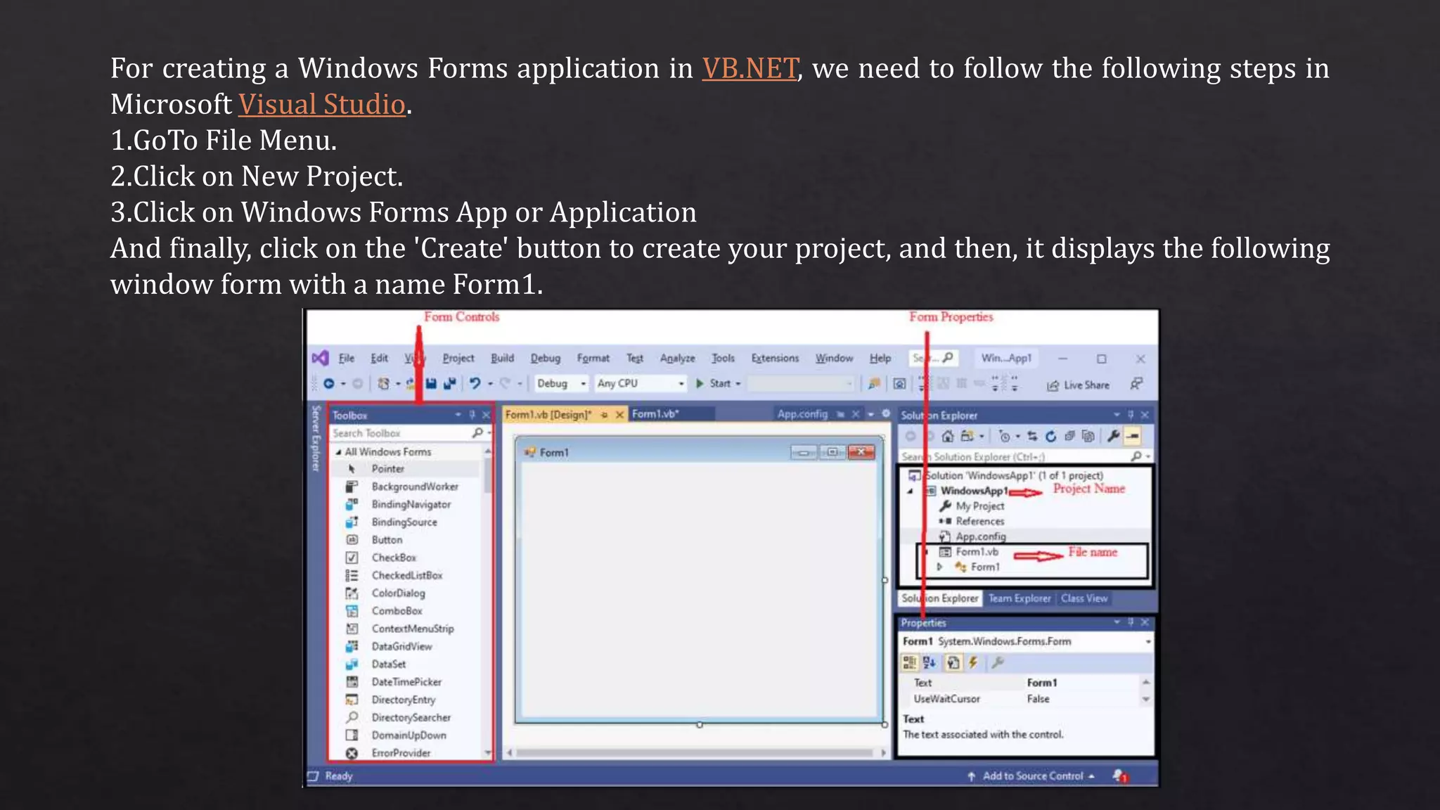 Vb.net and .Net Framework | PPTX
