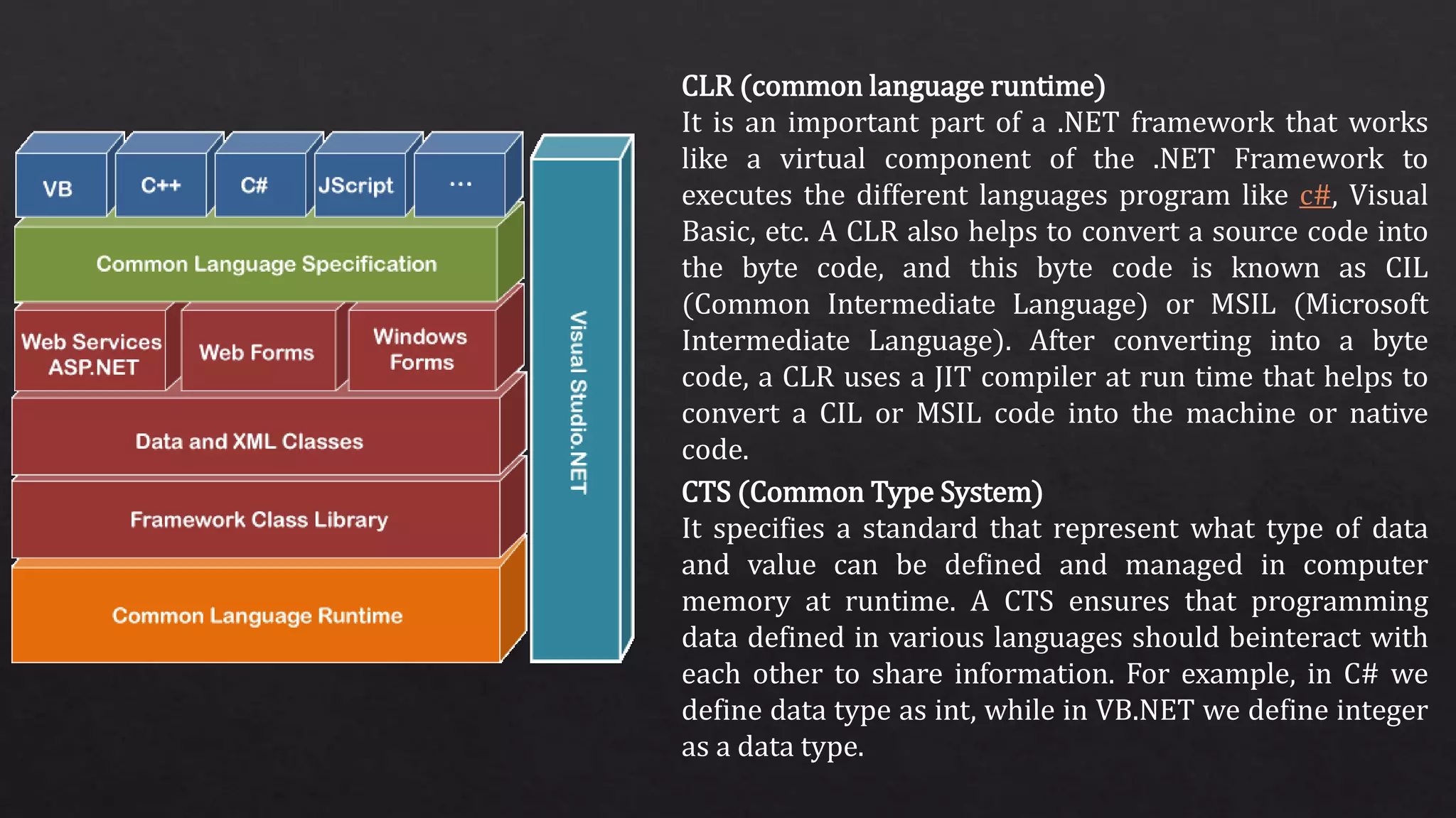 Vb.net and .Net Framework | PPTX