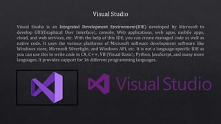 Vb.net and .Net Framework | PPTX