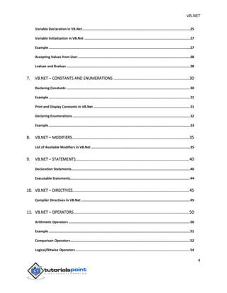 Vb.net tutorial | PDF