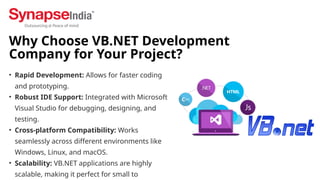 VB.NET Development Company for Scalable Web Applications | PPT
