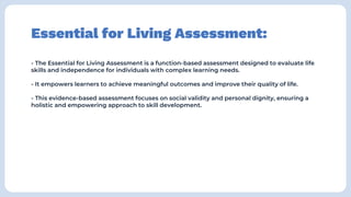 Unlocking Potential: VB-MAPP App & Essential for Living Assessment | PPTX