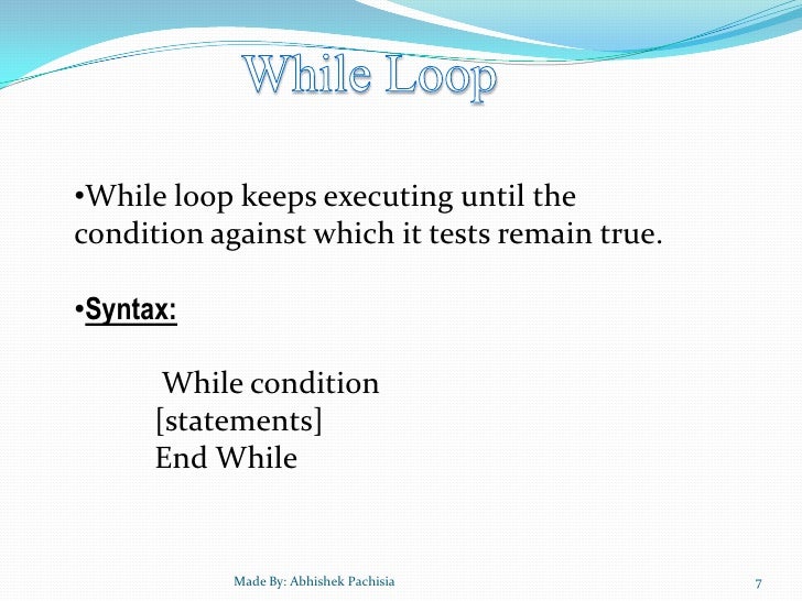 Loop Structure 