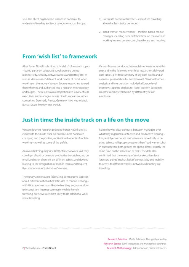 Vanson Bourne Case Study: Porter Novelli | PDF