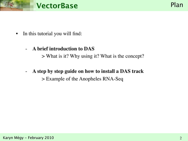 VectorBase DAS Tutorial | KEY | Web Development | Internet