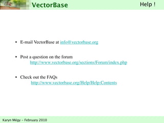 VectorBase DAS Tutorial | KEY | Web Development | Internet