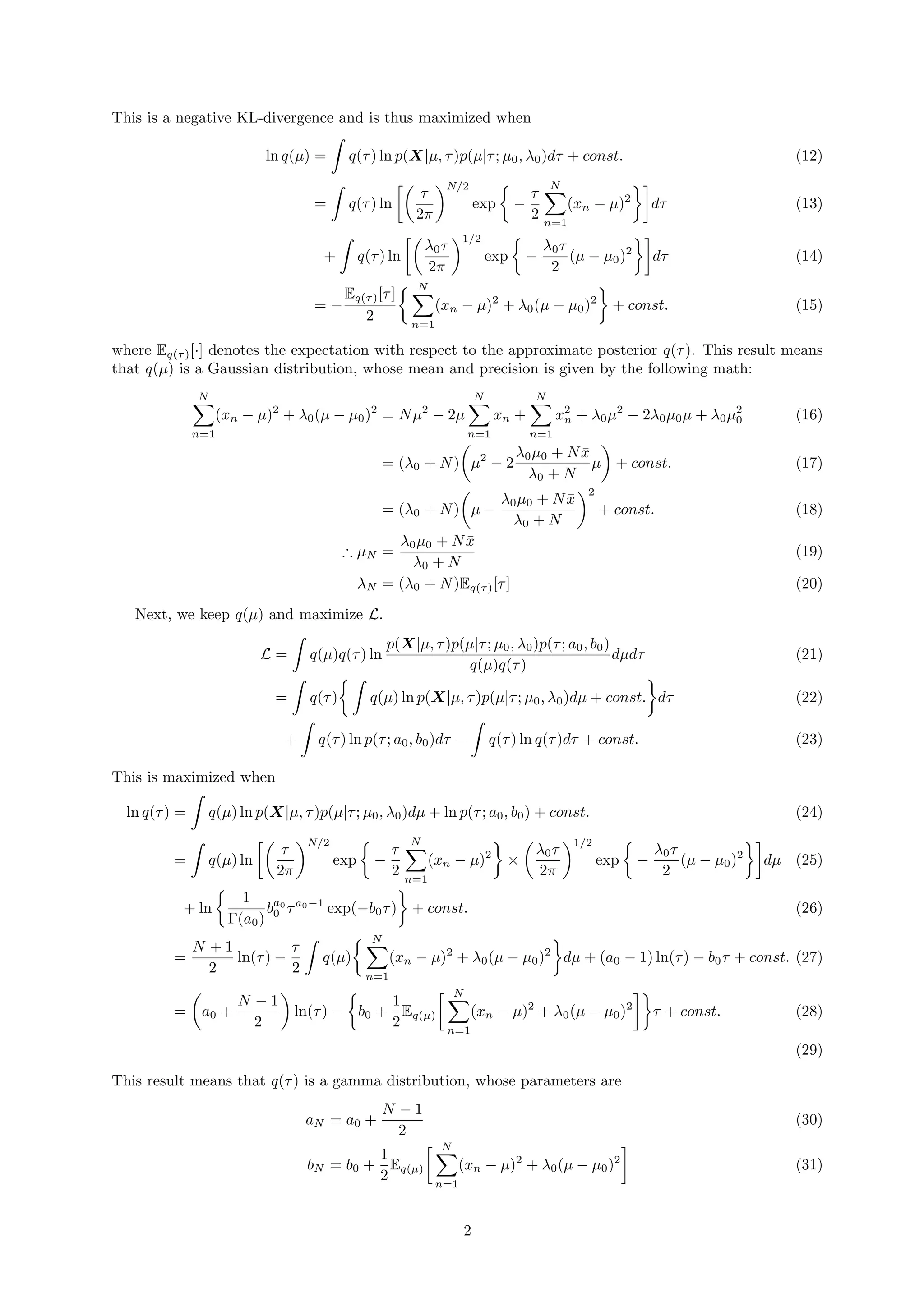 A note on variational inference for the univariate Gaussian | PDF ...