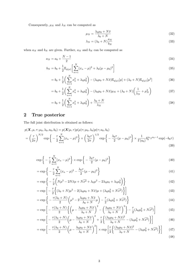 A note on variational inference for the univariate Gaussian | PDF ...