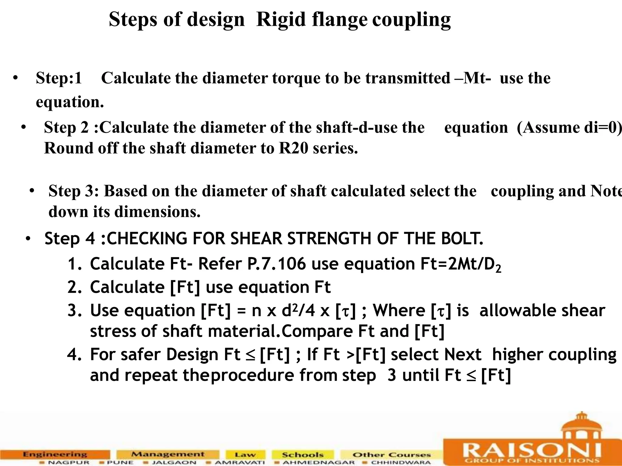 Coupling and flange coupling and its design | PPTX