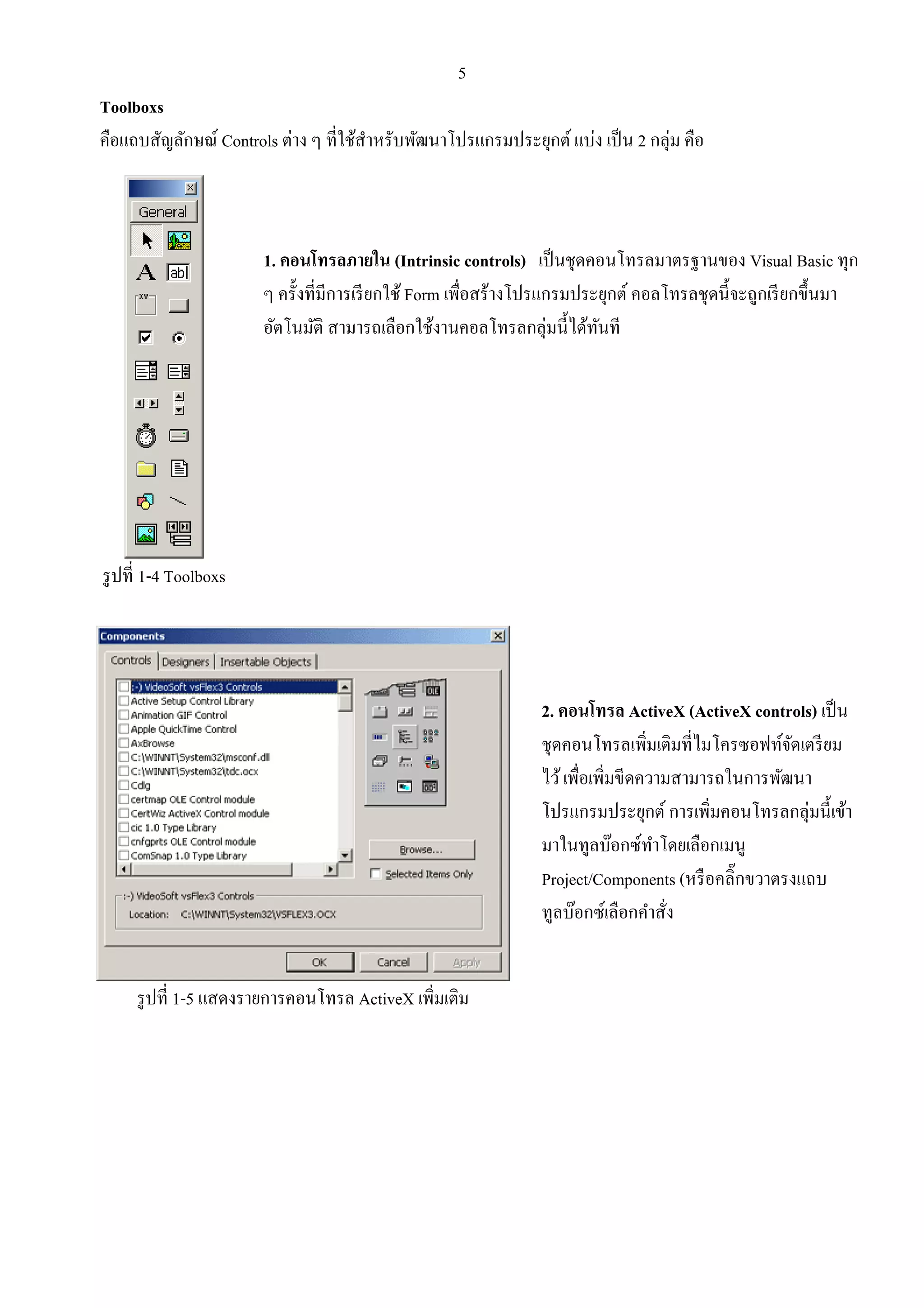 การเขียนโปรแกรมด้วย Vb 6.0 | PDF
