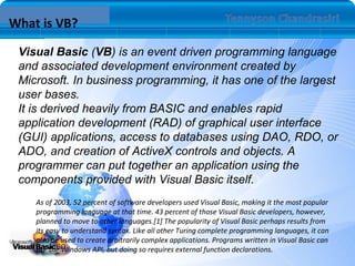 Vb6.0 Introduction | PPS
