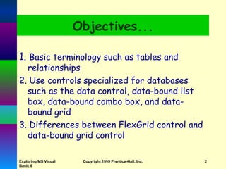 ADO Controls - Database Usage from Exploring MS Visual Basic 6.0 Book | PPT