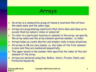 VB_ERROR CONTROL_FILE HANDLING.ppt | Programming Languages | Computing