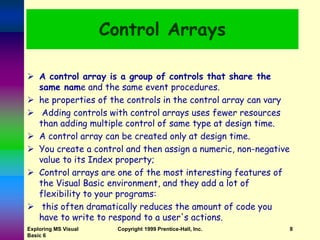 VB_ERROR CONTROL_FILE HANDLING.ppt | Programming Languages | Computing