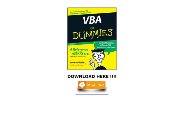 VBA For Dummies | PPT