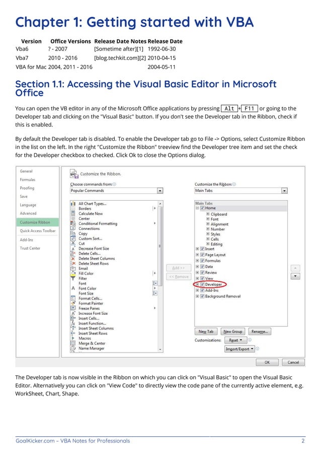 Vba notes-for-professionals | PDF
