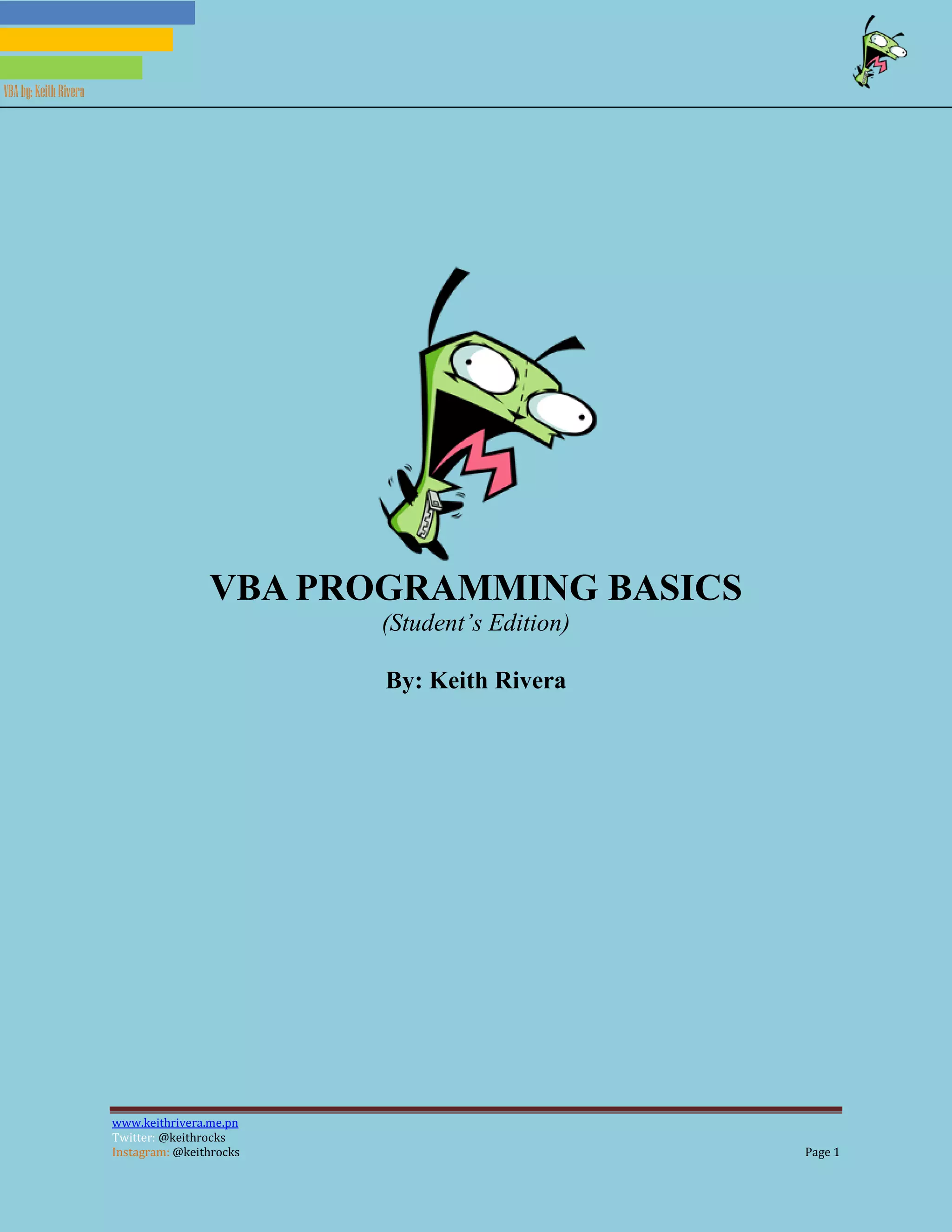 Vba 2 (students copy) | PDF