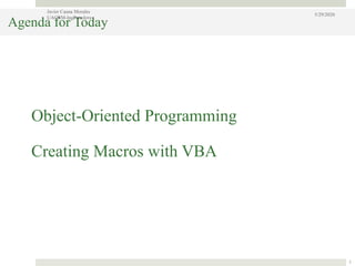 Vba and macro creation (using excel) | PPT